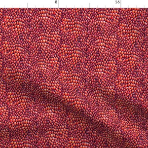 Dragon Scales Fabric Sparkle Red Enamel Dragon Scales by - Etsy
