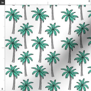 Palm Tree Fabric Palm Tree // Summer Tropical Kids Summer | Etsy