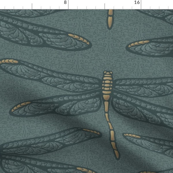 Dragonfly Fabric - Etsy