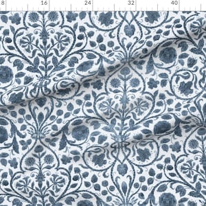 Delft Blue Upholstery Fabric- Provence Toile Blue by Willowlanetextiles ...