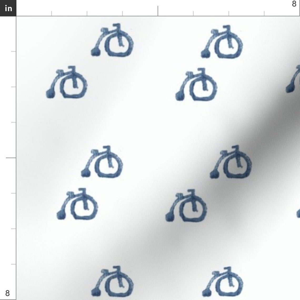 Watercolor Tricycle Fabric Tricycle Parade by - Etsy