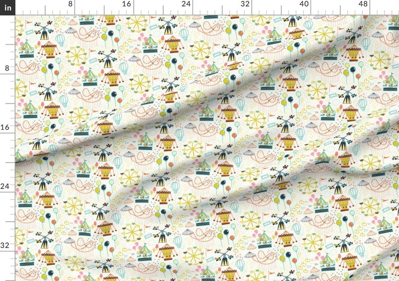 State Fair Fabric Fun Fair By Friztin Modern Nursery Decor | Etsy
