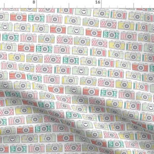 Colorful Cameras Fabric - Mutli Pattern Camera Collection by ...