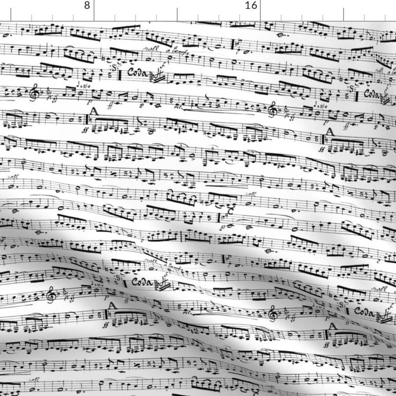 Music Note Fabric - Etsy
