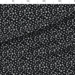 Movie Fabric That's Entertainment Black Gray by Studiofibonacci Film ...