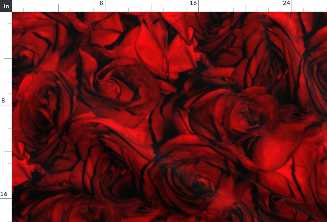 Red Rose Fabric Blood Roses, Blood Roses by Peacoquettedesigns Moody ...