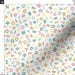 Spring Alphabet Fabric Ditsy Spring Pastel Alphabet by Weavingmajor ...