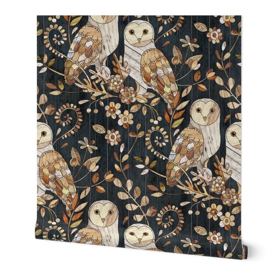 Vintage Owls Wallpaper