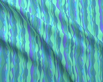 Blue Wave Fabric Abstract Ocean Waves By Ksanask Abstract