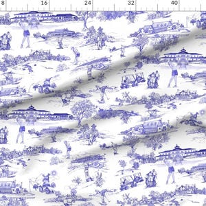 Hamptons Fabric - Hamptons Golf- Original by Mcsparrandesign - Golf ...