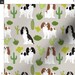 Cavalier King Charles Fabric - Cavalier King Charles Spaniel Dog ...
