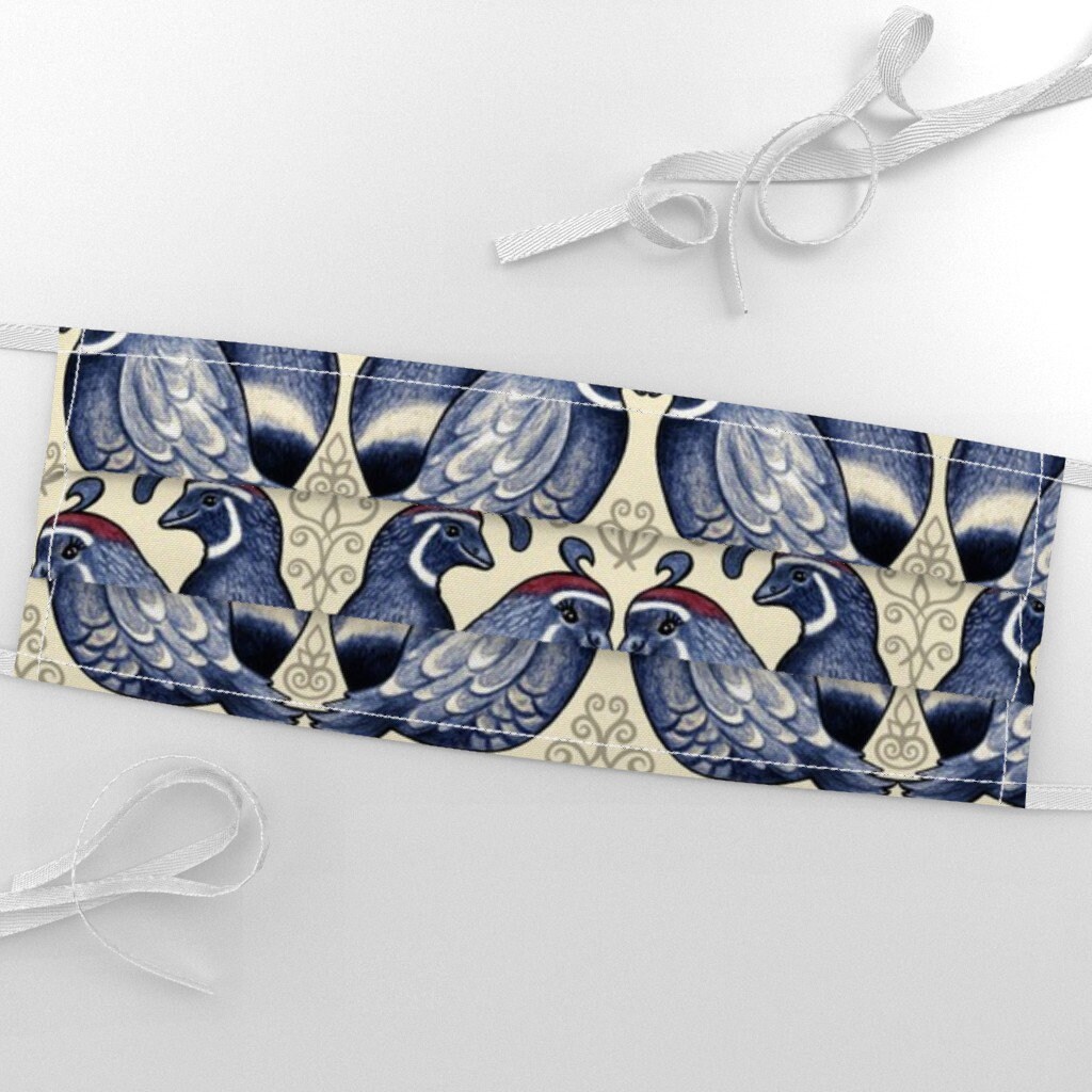 Quail Fabric Quail Bird Decorative Elements by Dunnspun | Etsy