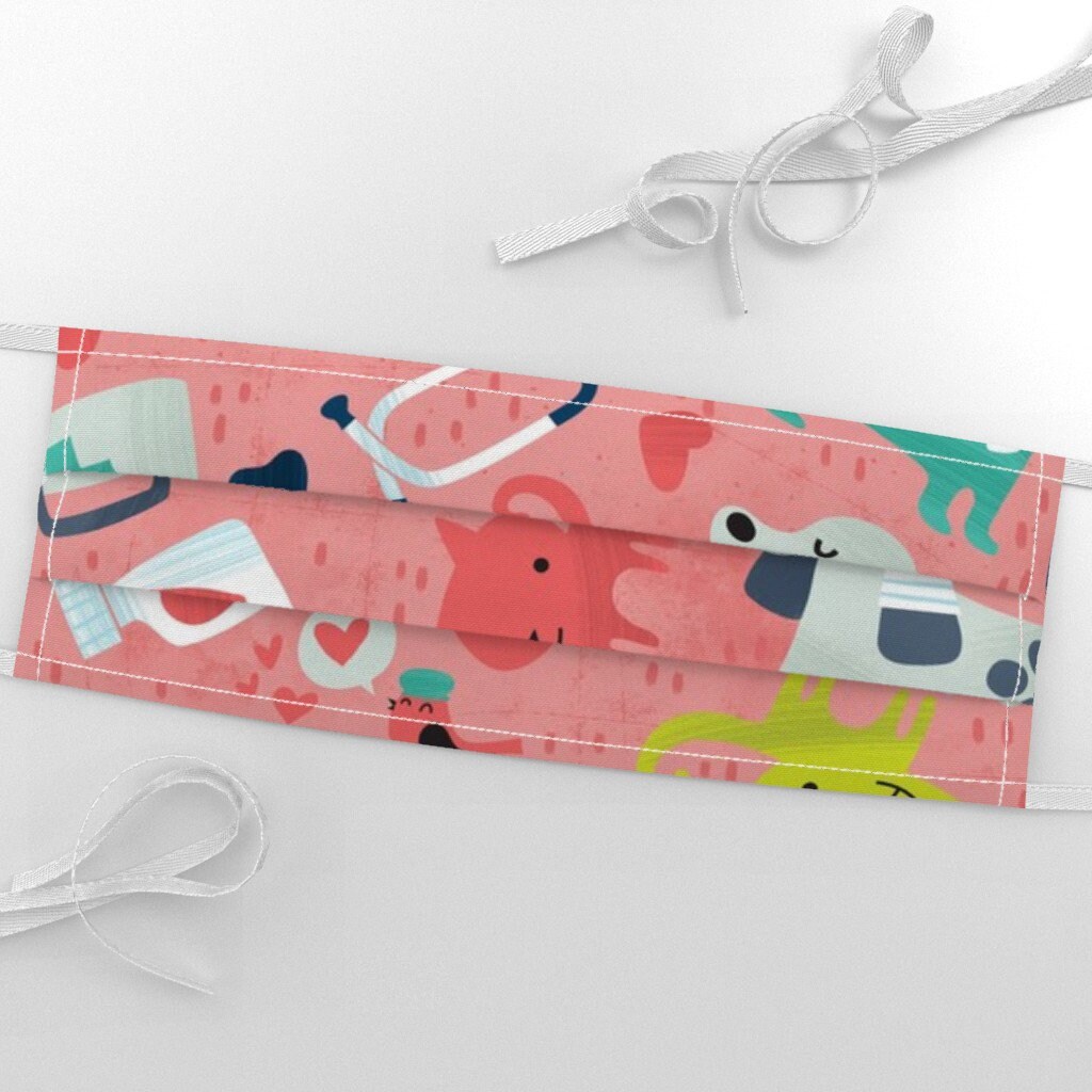 Vet Fabric Happy Vet Visit by Cynthiafrenette Medical | Etsy