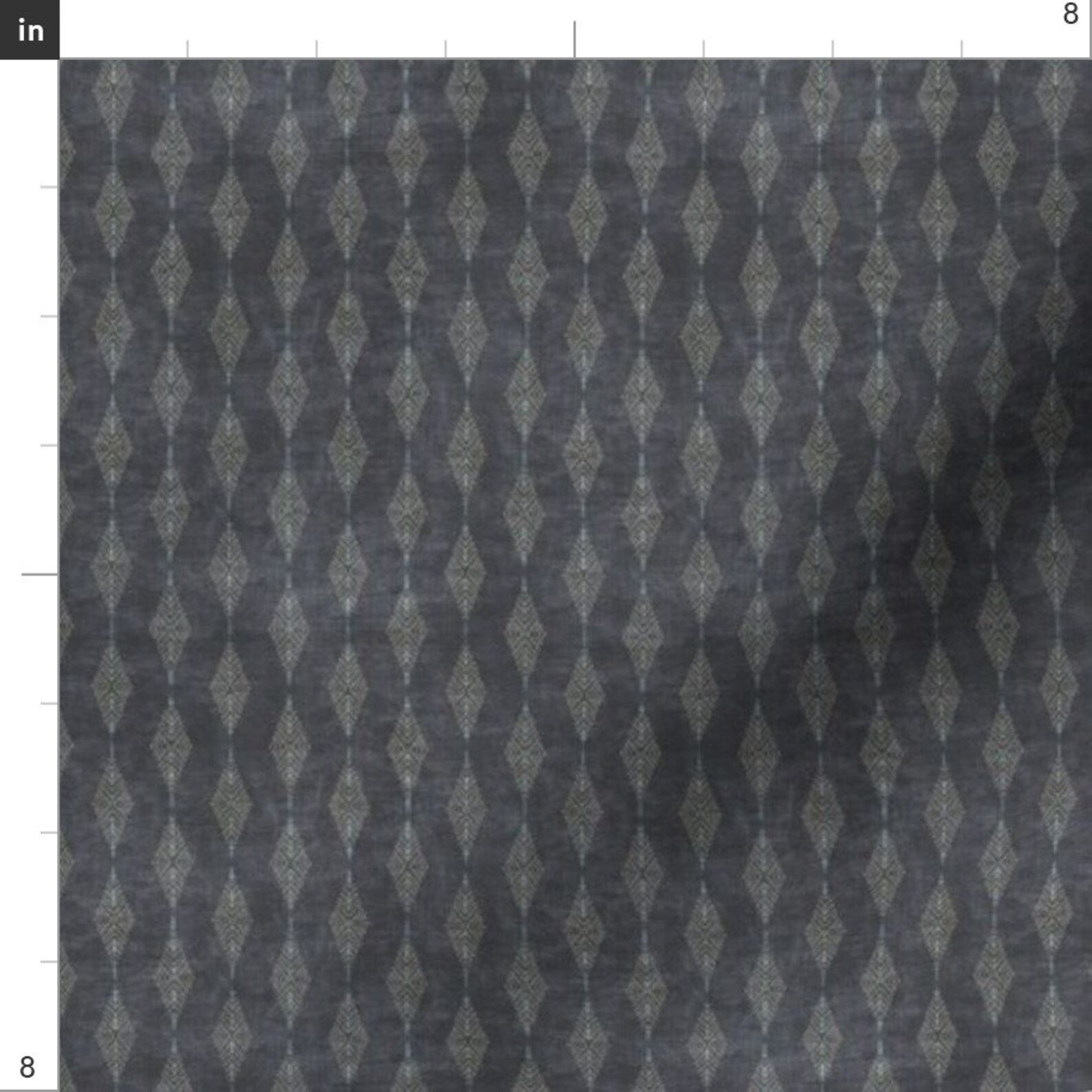 Tiny Print Textured Diamonds Fabric Petra Diamond Dark Small - Etsy