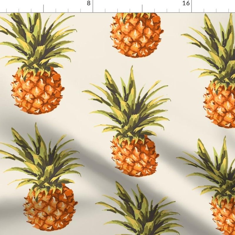 Pineapple Fabric - Etsy
