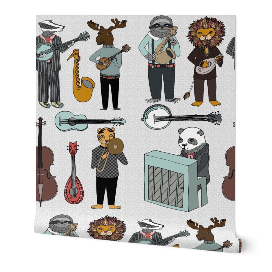 Animal Band Wallpaper Amazing Animal Boy by Andrea Lauren - Etsy