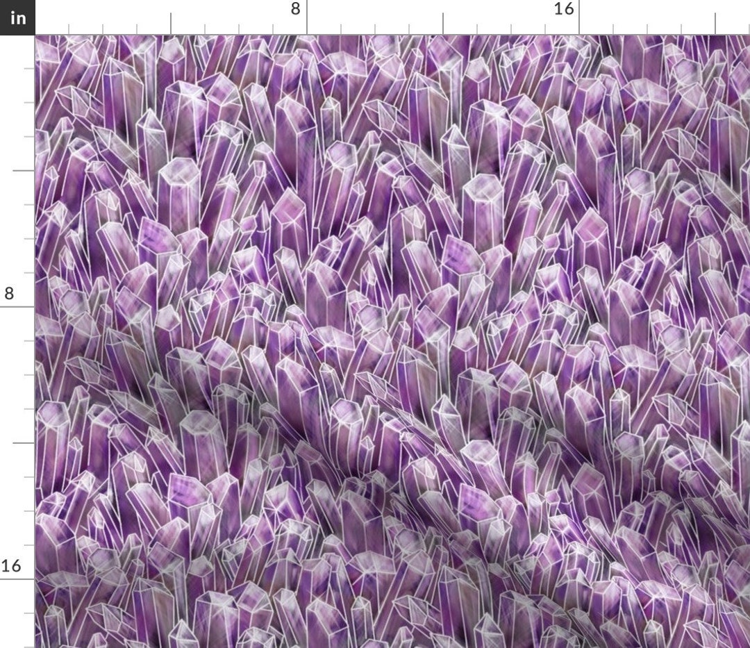 Amethyst Purple Fabric Amethyst Quartz Crystal Field Geode by Kim ...