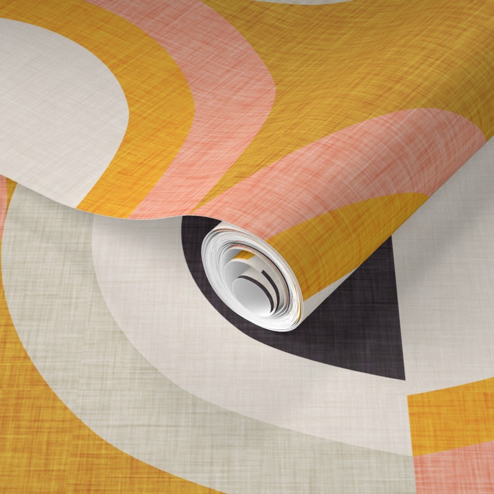 Mid Century Modern Wallpaper New Mid Mod Yellow by - Etsy