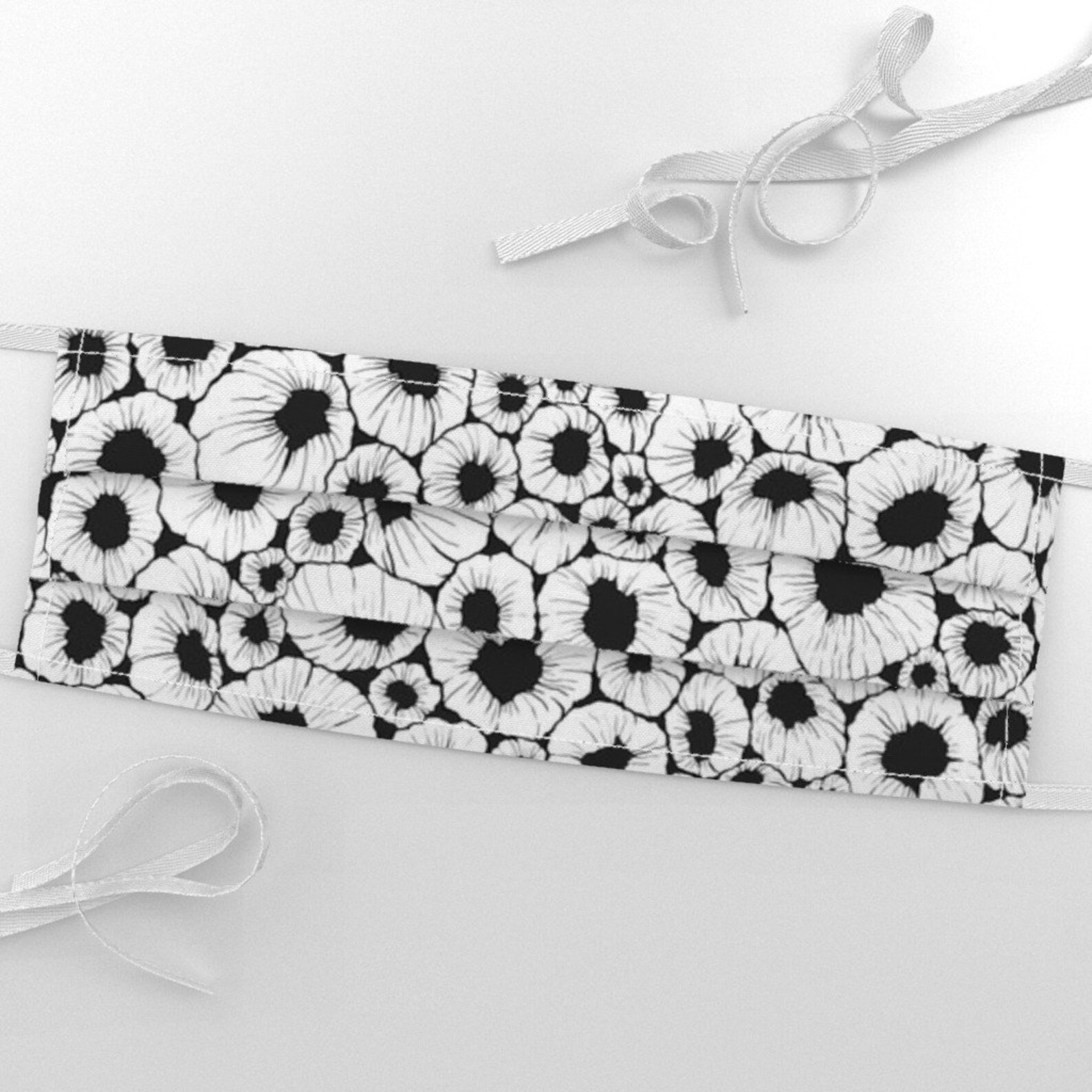 Black White Barnacle Fabric Barnacles Black Crowlands | Etsy