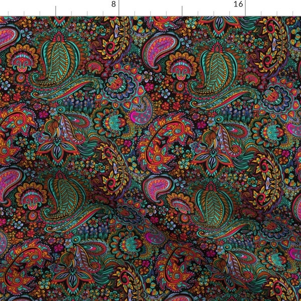 Paisley Fabric - Etsy