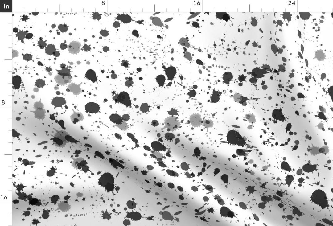 Splatter Paint Fabric - Splat in Ink by Danika Herrick - Splatter Paint ...