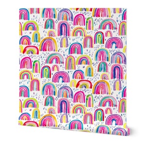 Rainbow Wallpaper Rainbow Design by Ninola-design Kid - Etsy