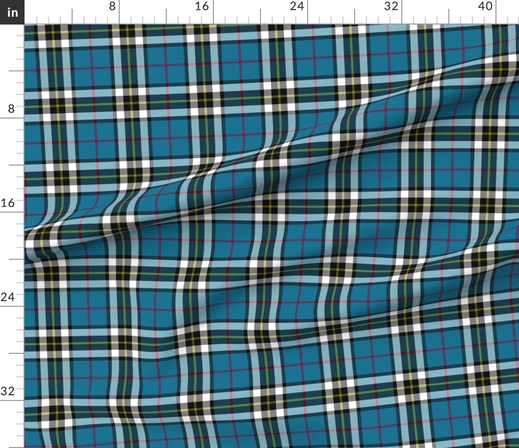 Plaid Fabric Thompson Mactavish Tartan by Weavingmajor - Etsy