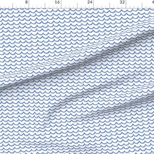 Ocean Fabric Ocean Waves by Hipkiddesigns Ocean Nautical White Blue ...