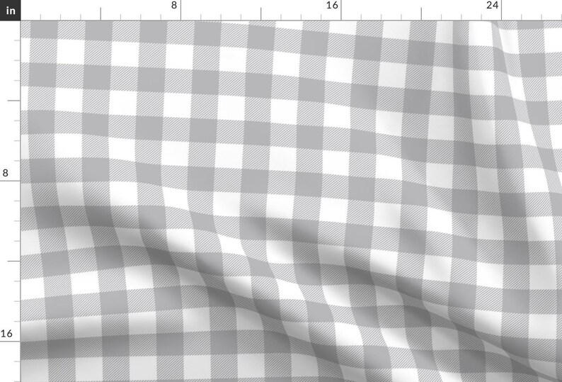 Plaid Upholstery Fabric- Grey Plaid by Jokalodesigns - Grey Check ...