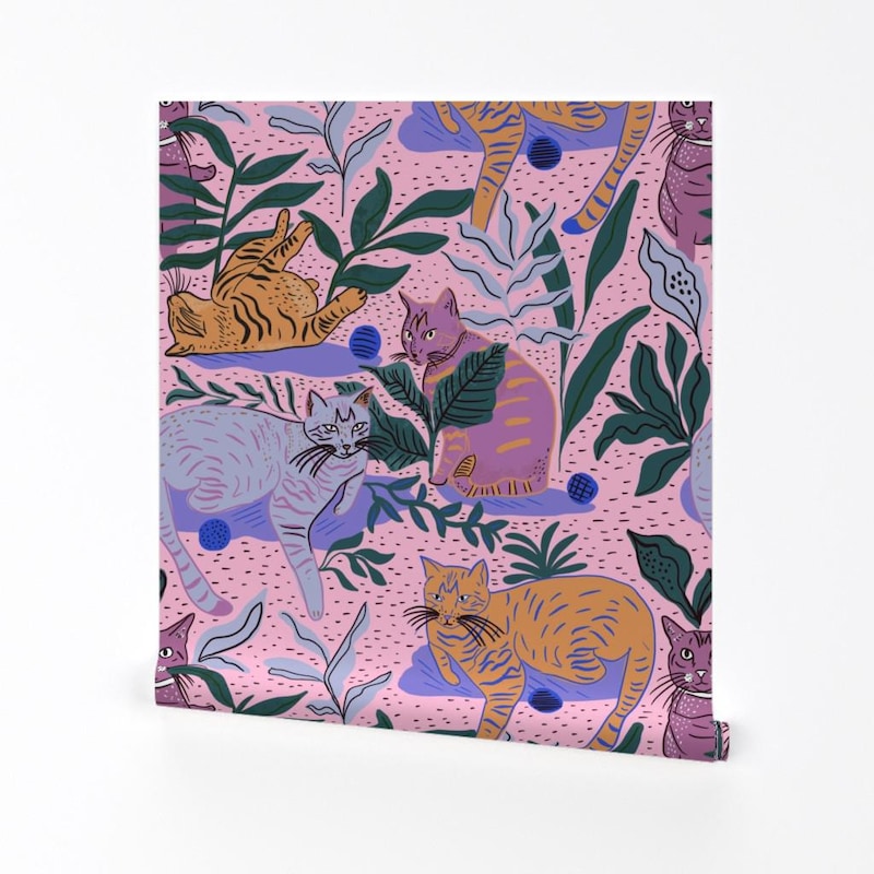 Pink Kitty Peel and Stick - Etsy