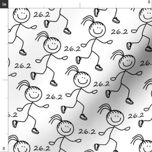 Marathon Runner Fabric Girl Runners-26.2 by Lilcubby Runner Girl Woman ...