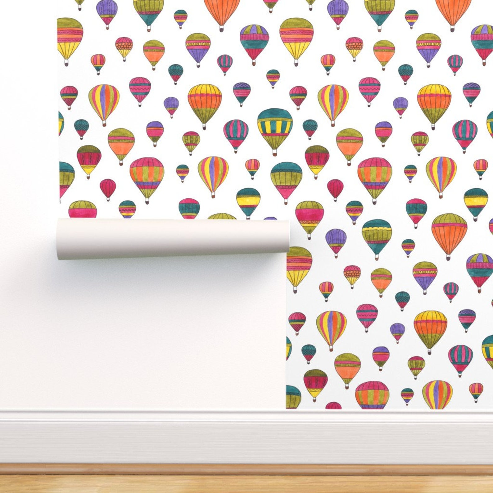 Up up and Away Wallpaper Hot Air Balloons by Motionsense | Etsy