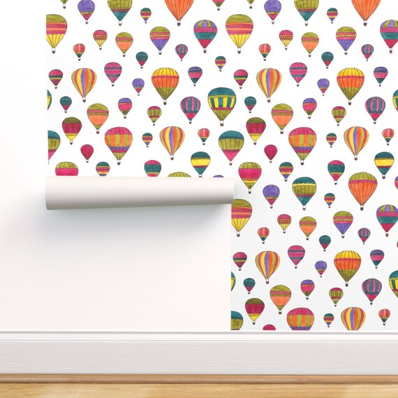 Up up and Away Wallpaper Hot Air Balloons by Motionsense | Etsy