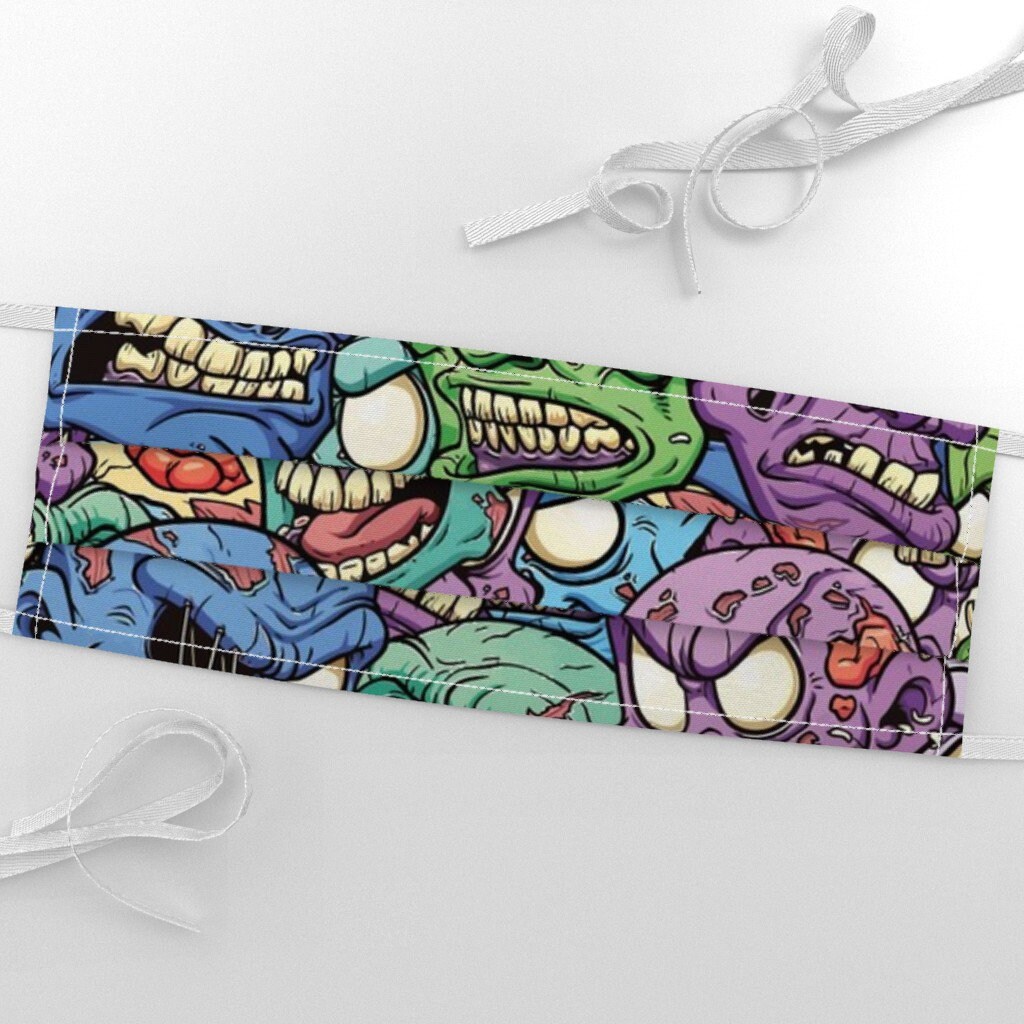 Zombies Fabric Big Braaaiiiinnsssss by Sandityche Zombies | Etsy