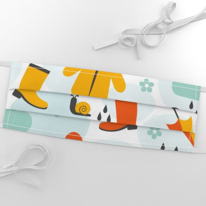 April Showers Raincoat Umbrella Fabric Colorful April Shower | Etsy