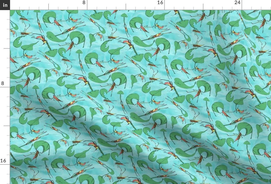 Cricket Fabric Flying Crickets Watercolor by Audsbodkin Cricket Cute ...