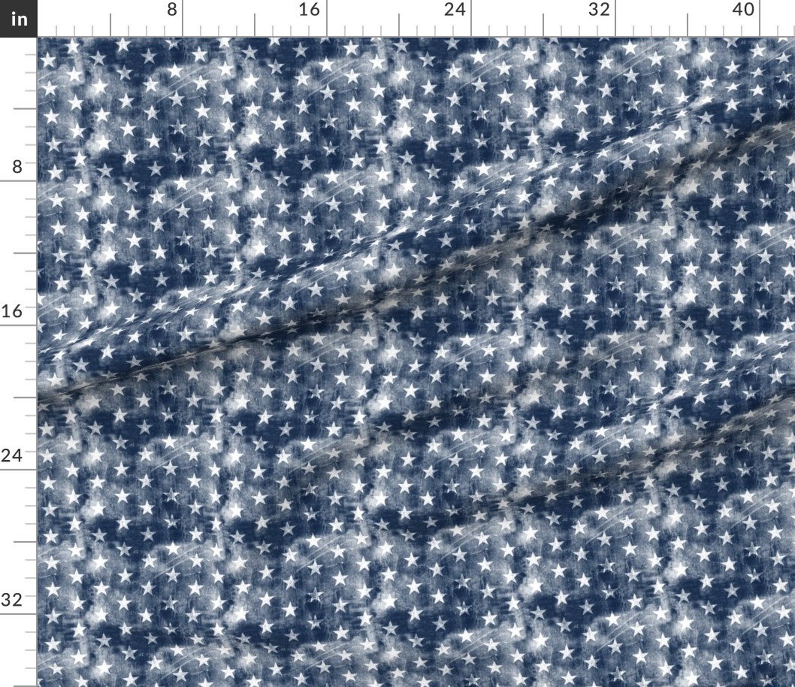 Distressed Stars on Blue Fabric Distressed Stars on Blue by - Etsy