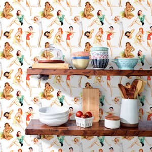 Pinup Wallpaper Tropical Pinup Girls by Elliottdesignfactory Pinup ...