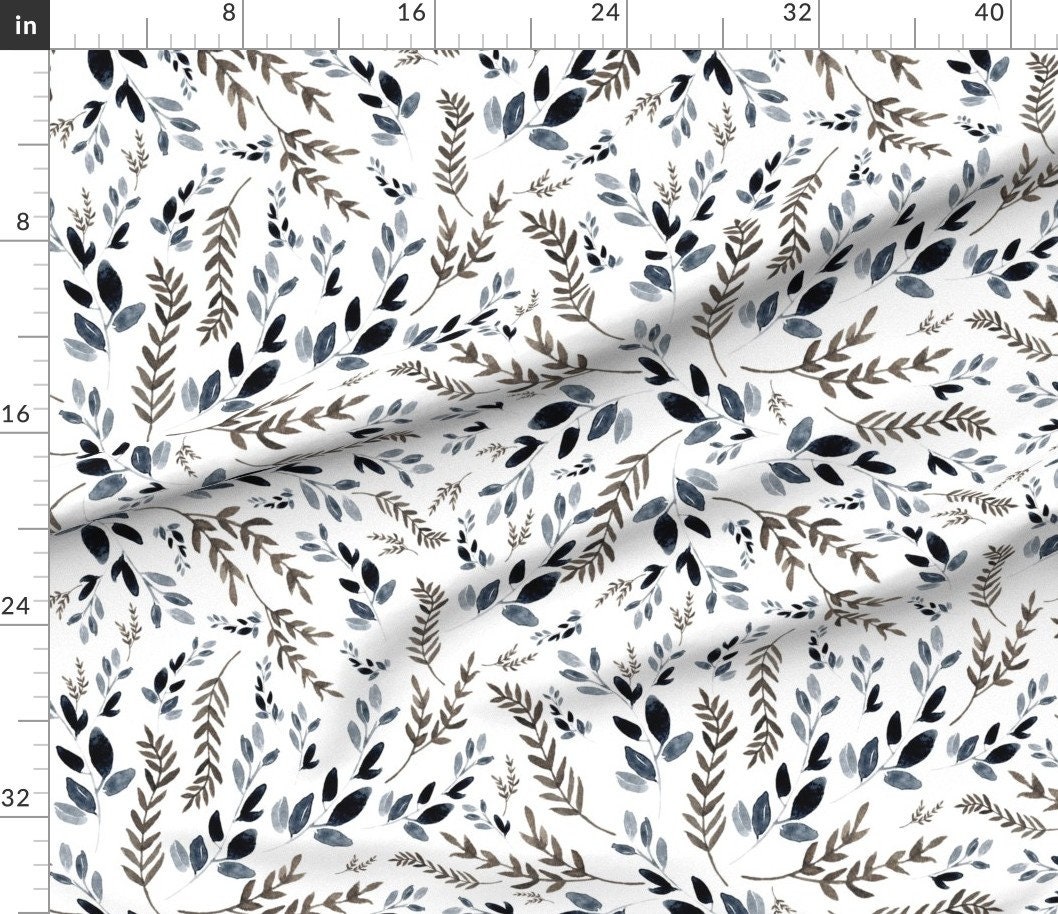 Foliage Fabric 23 October In The Wild Foliage By | Etsy