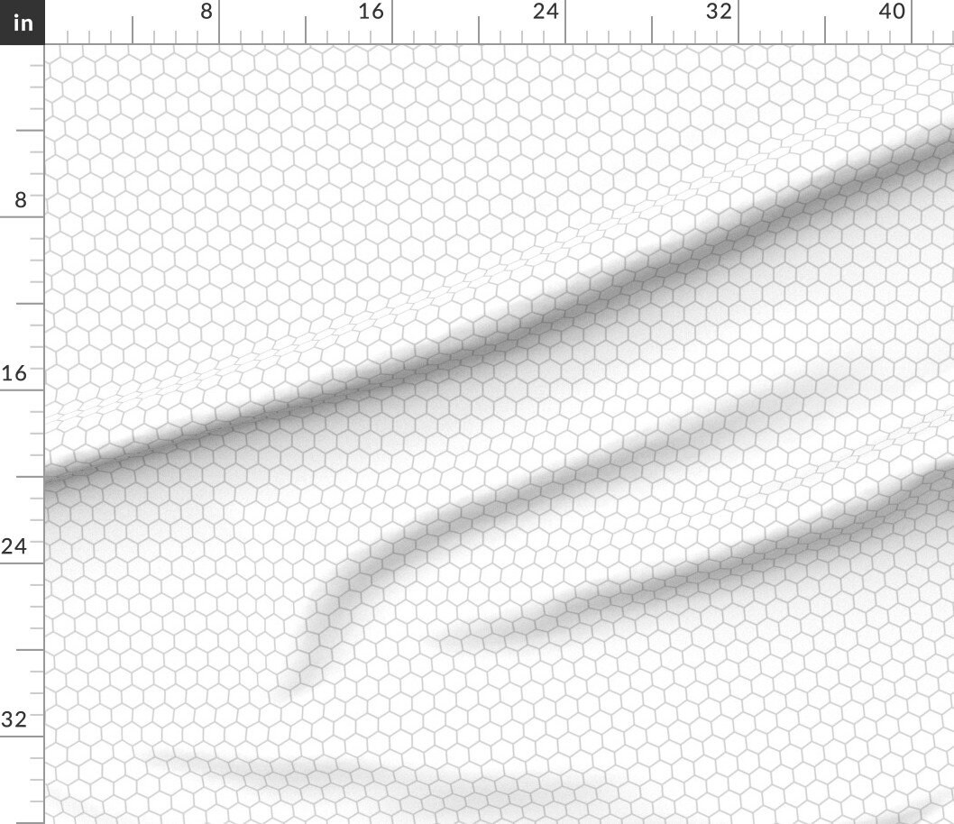 Hexes Fabric Inch Hex Edge to Edge by Sef Geometric Gray - Etsy