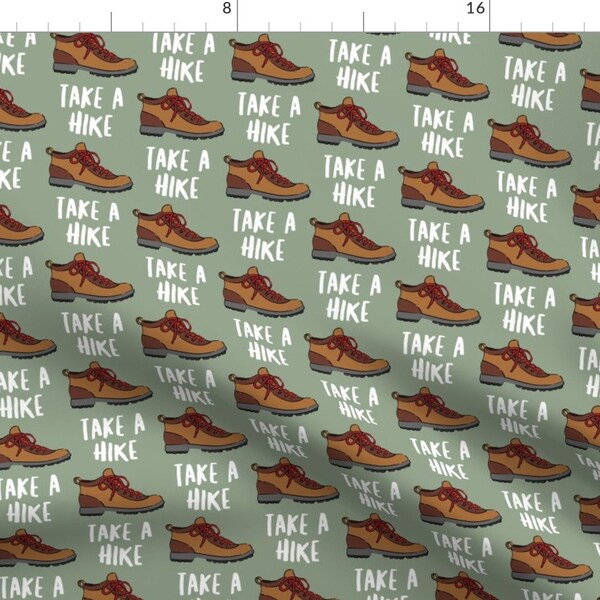 Hiking Themed Fabric - Etsy