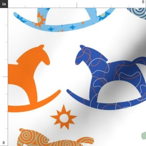 Rocking Horse Fabric Country Rock by Allisonbeilkedesigns Rocking ...