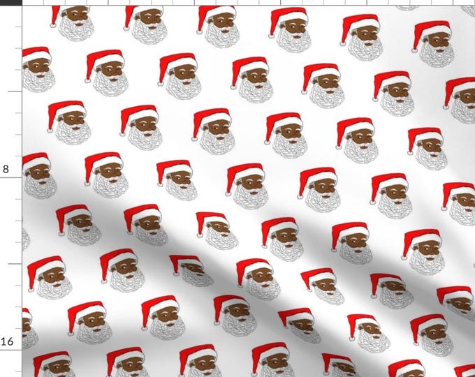 Black Santa Claus Luxury Christmas Wrapping Paper African American ...