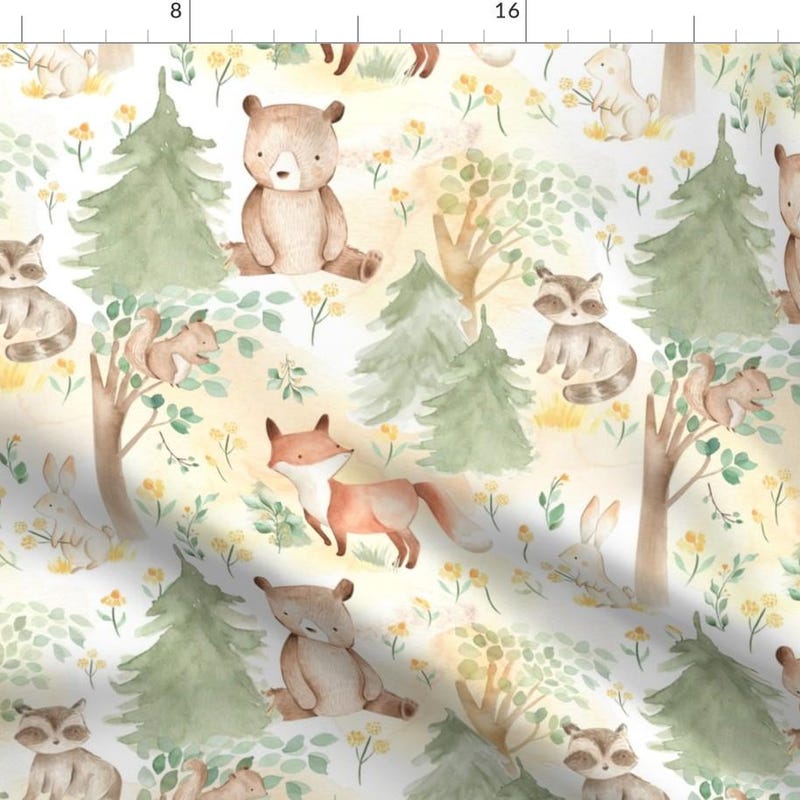 Autumn Tree Fabric by the Yard - Etsy UK