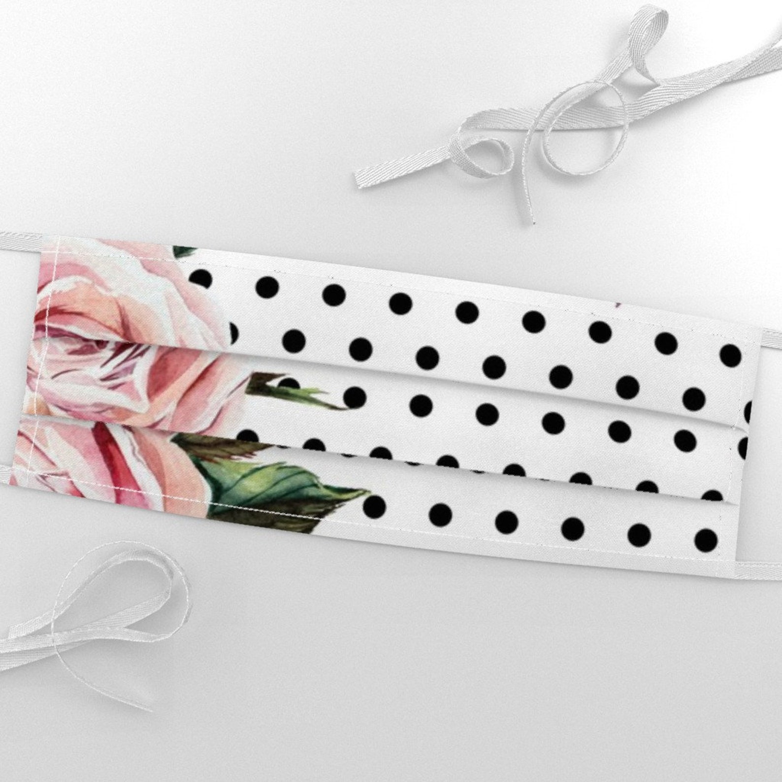 Roses Fabric 21 Wild Child Roses White With Black | Etsy