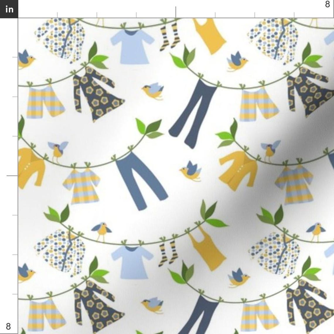 Laundry Fabric - Laundry Day by Vo_aka_virginiao - Laundry Clothesline ...