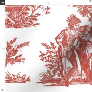 Toile Fabric Marseilles Toile Turkey Red on White by | Etsy