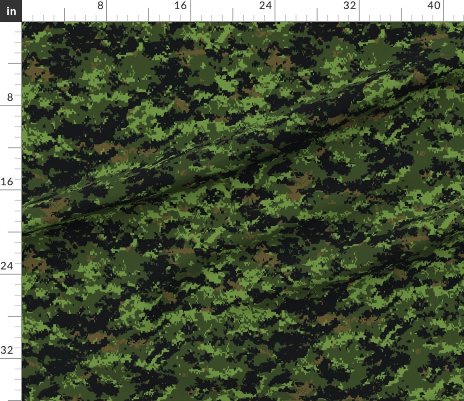 Camo Fabric by Ricraynor Canadian Pattern Camouflage Night Vision Decor ...