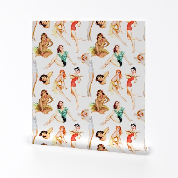 Pin up girl wallpaper store