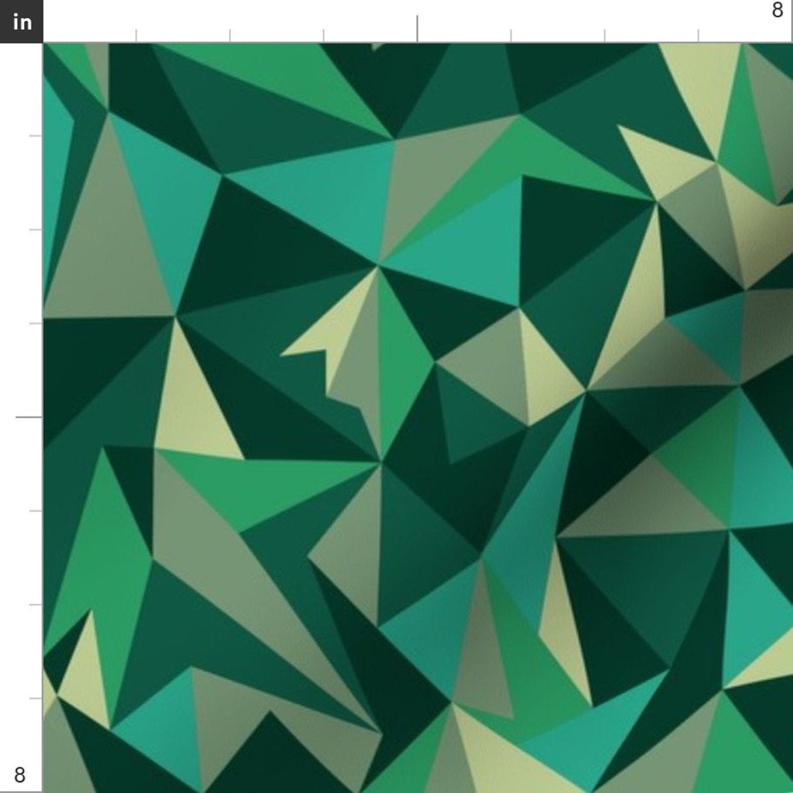 Emerald Fabric Emerald Origami by Lapetitelecour Teal | Etsy